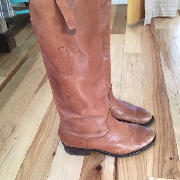 zigi boo | Shoes | Vintage Tall Leather Boots | Poshmark